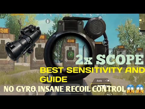 2x Scope | Best Sensitivity and Guide |No Gyro Insane Recoil Control ...