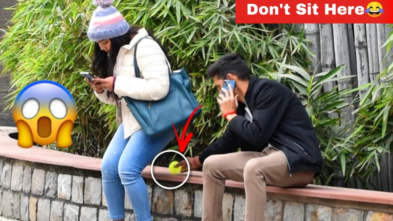 Don't SIT HERE PRANK 😝 || EPIC REACTION || PUBLIC ON PRANK | Harshit ...