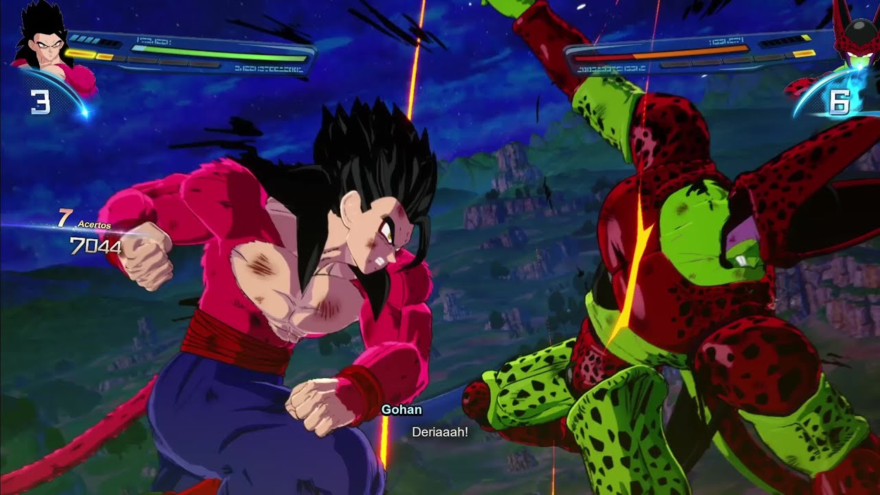 Gohan SSJ4 vs Cell Max (DBS: Super Hero Fan Animation) Dragon Ball ...