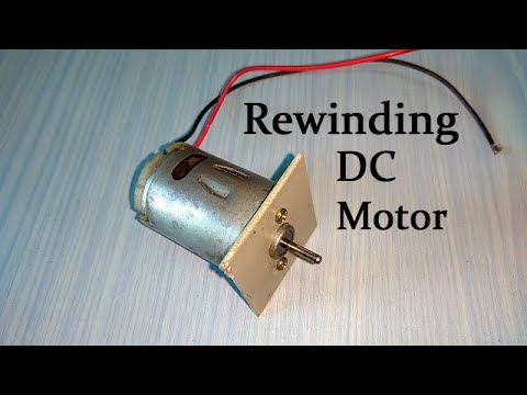 how to rewind dc motor || 3 pole DC motor rewinding - YouTube