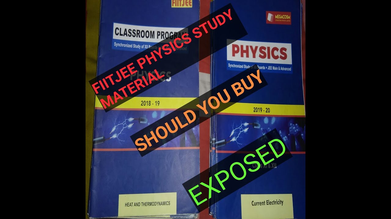 Fiitjee physics study material/package ☺👍 - YouTube