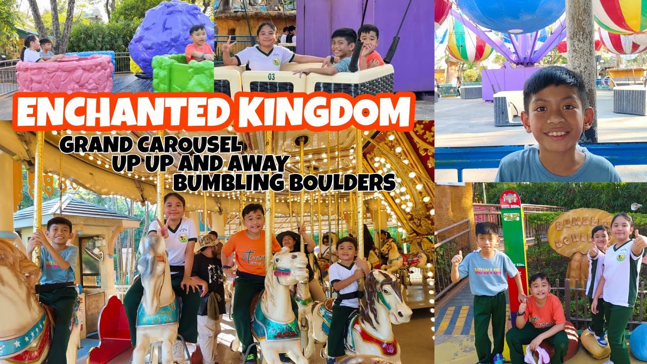 ENCHANTED KINGDOM RIDES/GRAND CAROUSEL / BUMBLING BOULDERS,UP UP & AWAY ...