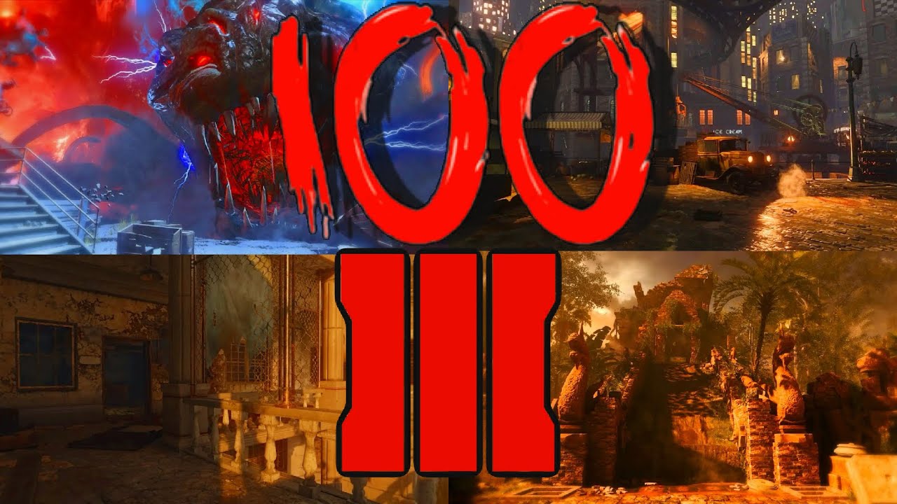 I got to Round 100 on EVERY COD Zombies map! Part 5 - Black ops 3 - YouTube