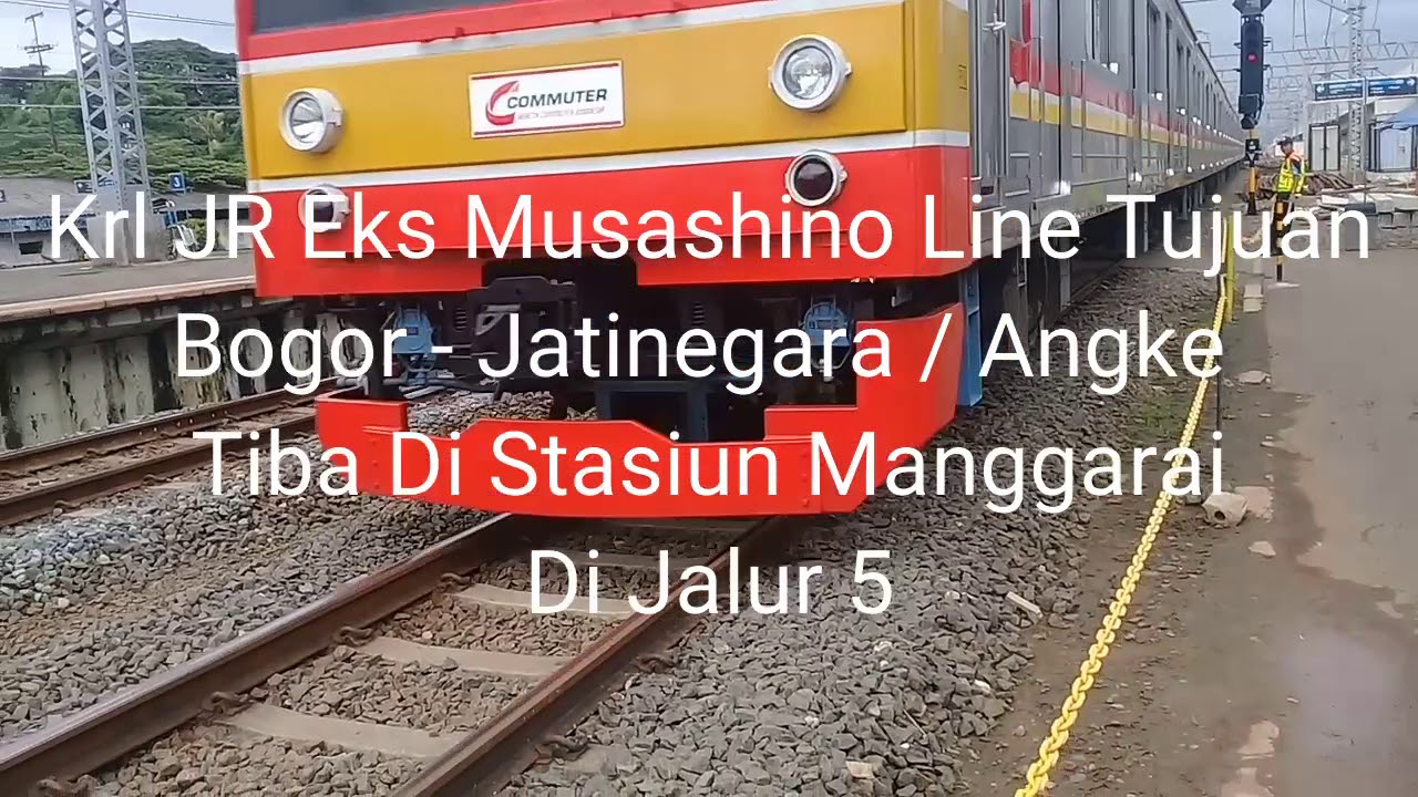 Krl JR Eks Musashino Line Tujuan Jatinegara / Angke Tiba Di Stasiun ...