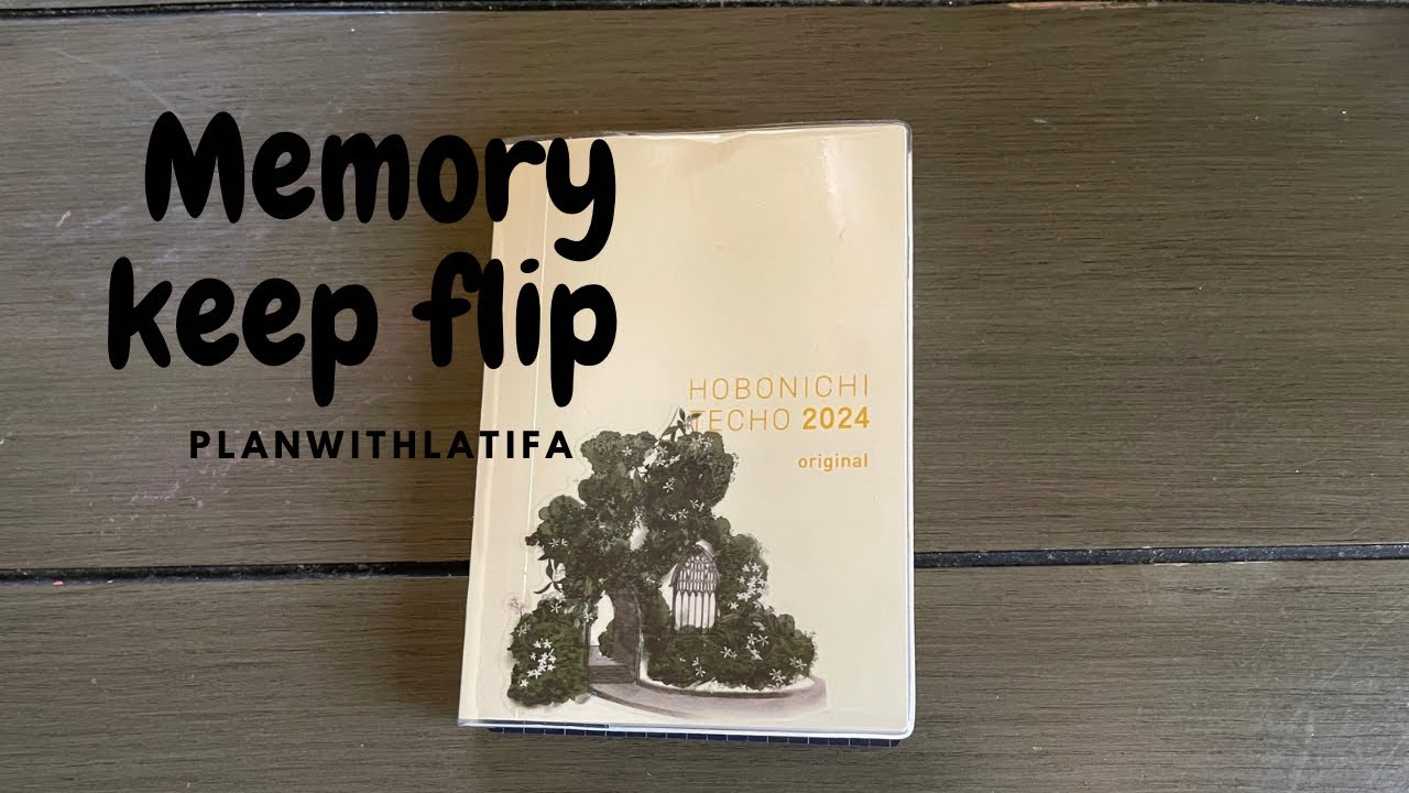 Memory keep flip in my a6 hobonichi - YouTube