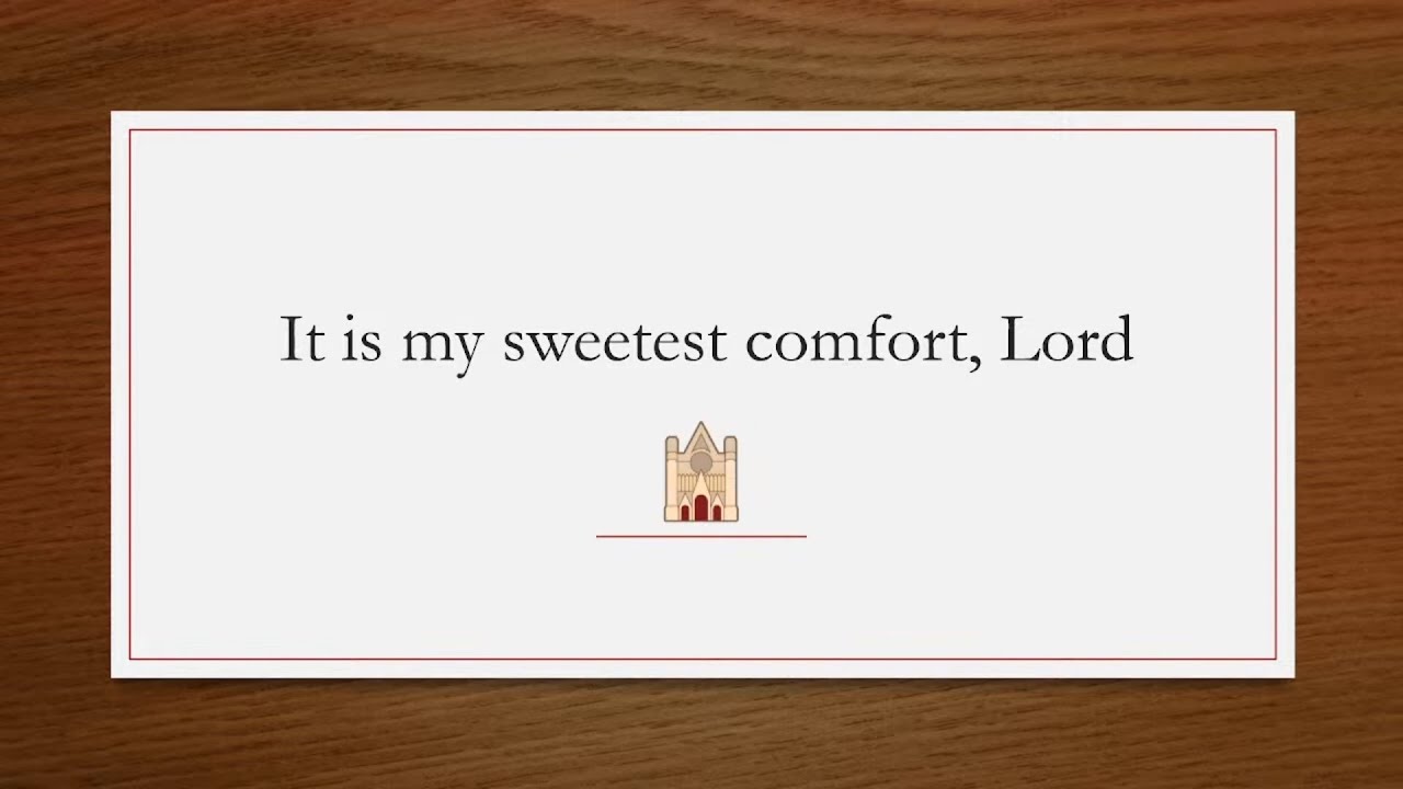 It is My Sweetest Comfort, Lord - Original Christian Hymns 247 - YouTube