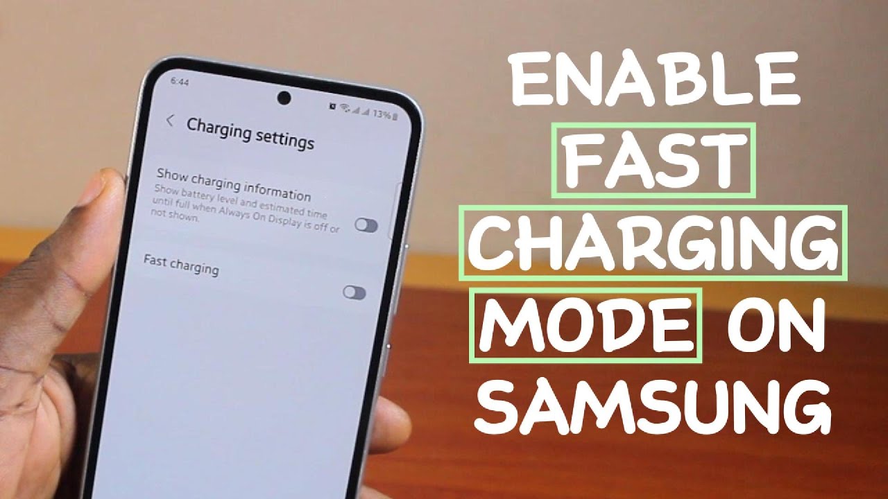 How to On Fast Charging Mode in Samsung - YouTube