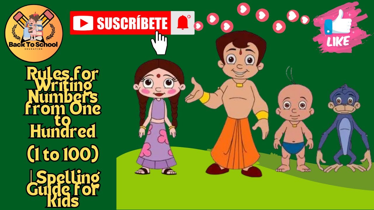 Rules for Writing Numbers from One to Hundred (1 to 100) | Spelling ...