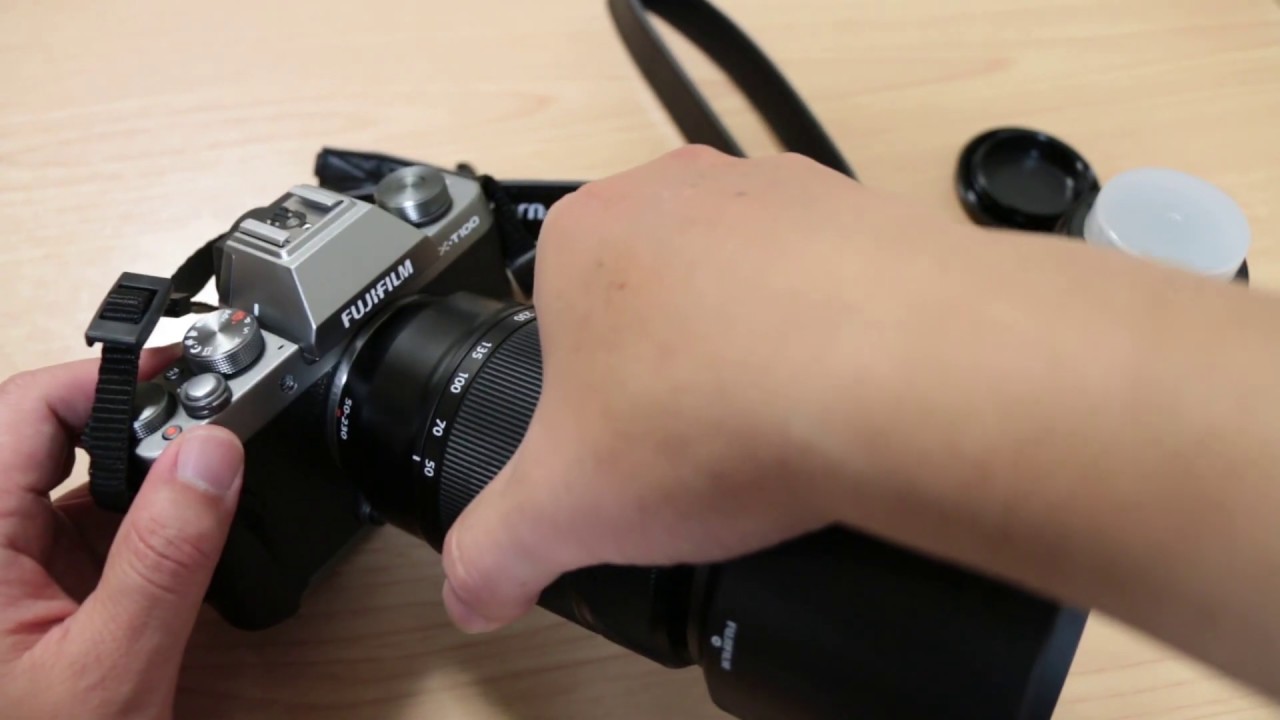 Fuji film mirrorless single lens 【X-T100 double zoom】. How to install ...