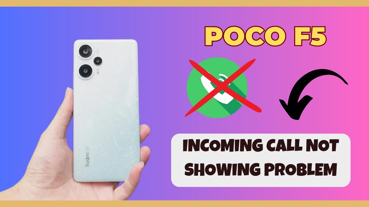Incoming call not showing problem POCO F5 || How to solve incoming call ...
