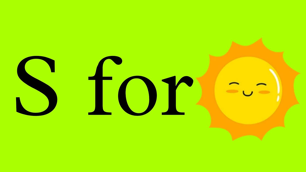 How to write letter S | S for Sun | letter S | alphabet letters ...