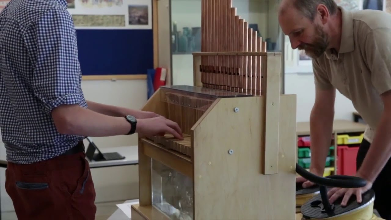 Roman Replica Hydraulus at the Roman Baths - YouTube