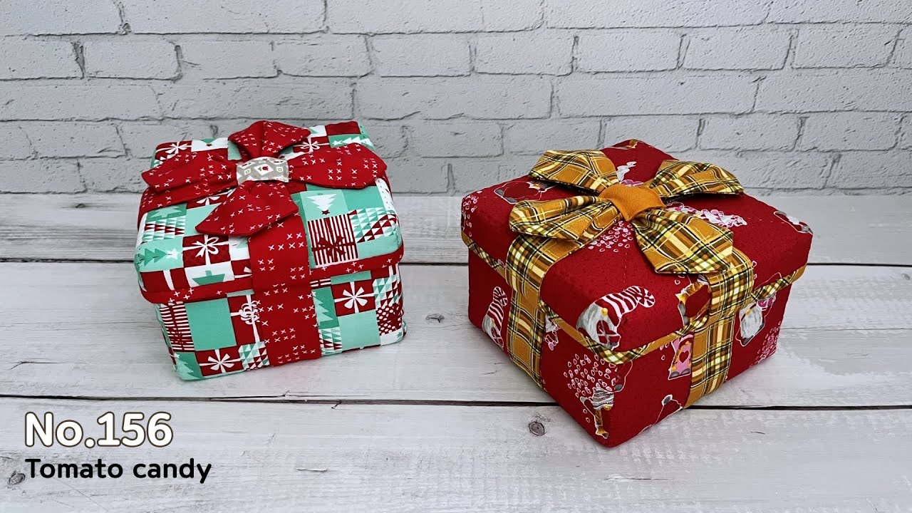 퀼트 No.156 퀼트 선물상자(Quilt - Gift box), 리본 선물상자 만들기, How to make - YouTube