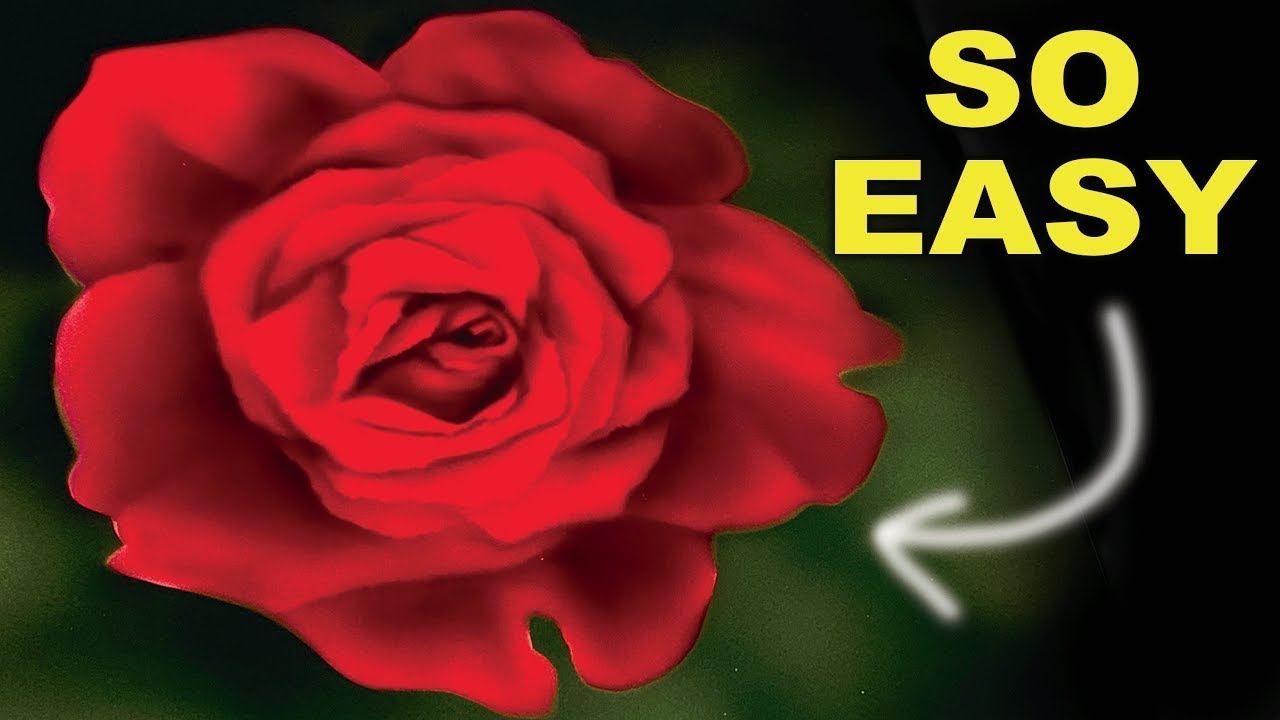 How to Airbrush a Rose for Beginners - YouTube