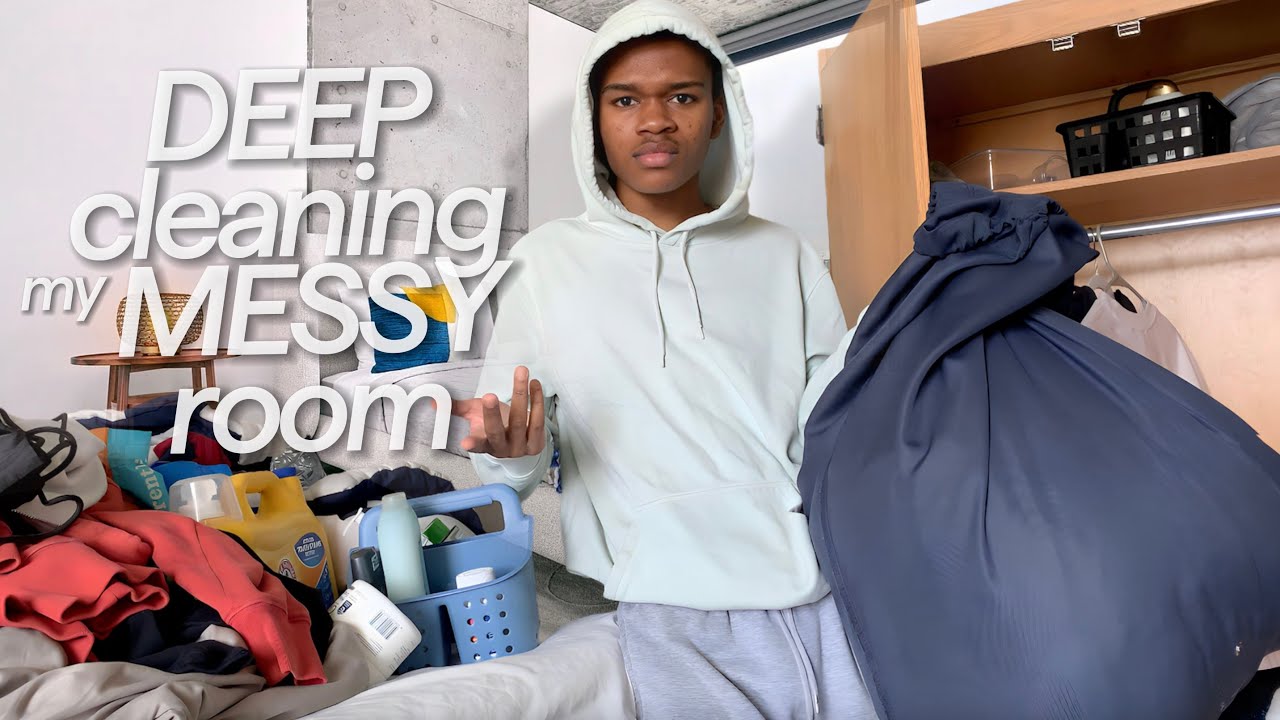 DEEP CLEAN MY MESSY ROOM AT 2AM *extreme* - YouTube