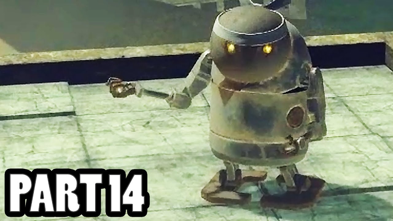 NieR: Automata Let's Play - Part 14 | FATHER SERVO - YouTube