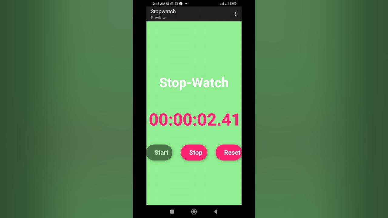 Stop Watch Using Html Css And Javascript With Demo Coding Html Html5 6914