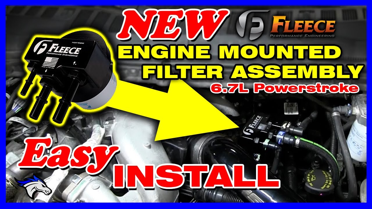 EASY INSTALL: Fleece Engine Mounted Filter Assembly 11-24 Ford ...