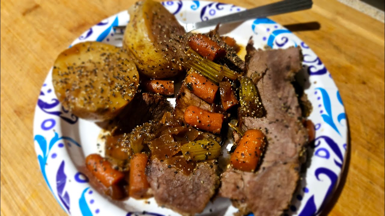 Cooking Dutch Oven Pot Roast With An Open Fire Twist! - YouTube