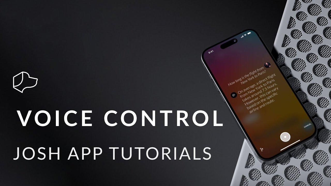 Josh App Tutorial - Voice Control - YouTube