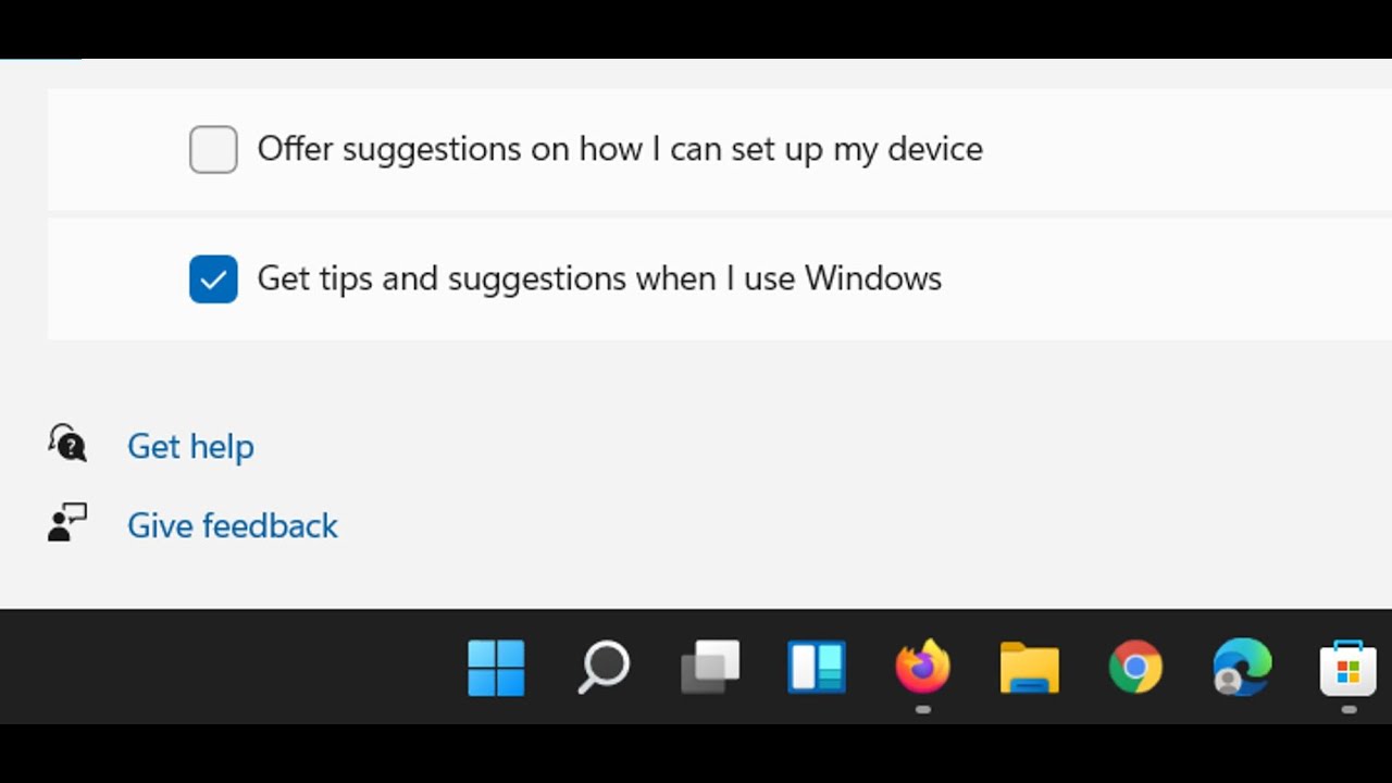 Windows 11- How To Enable Or Disable Tips And Suggestions - YouTube