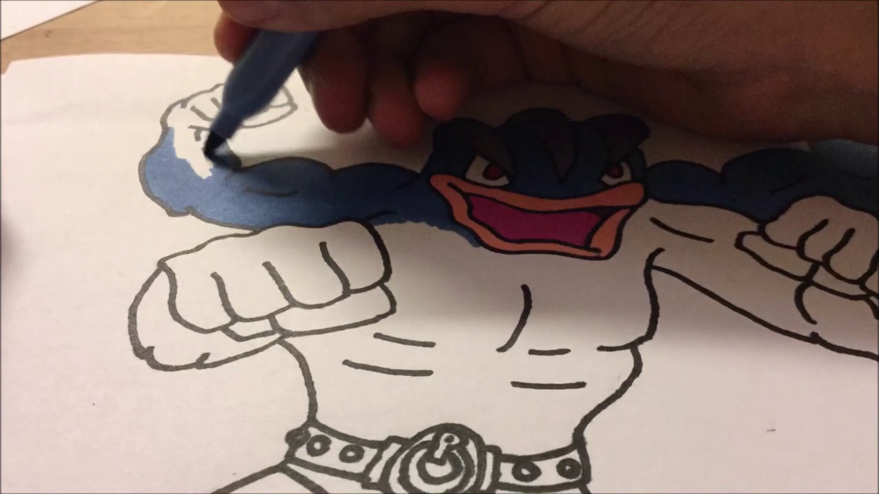 Speed drawing Machamp #68 - YouTube