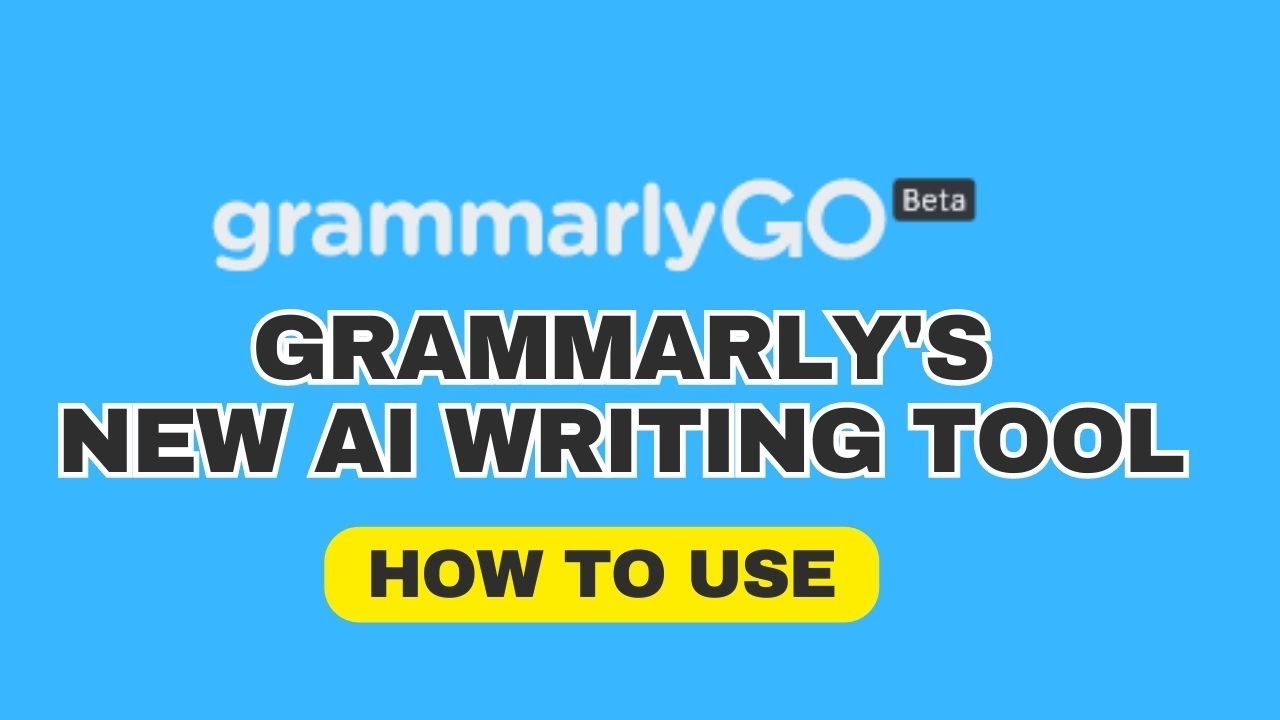 Grammarly Go - Grammarly's new ai writing tool - YouTube