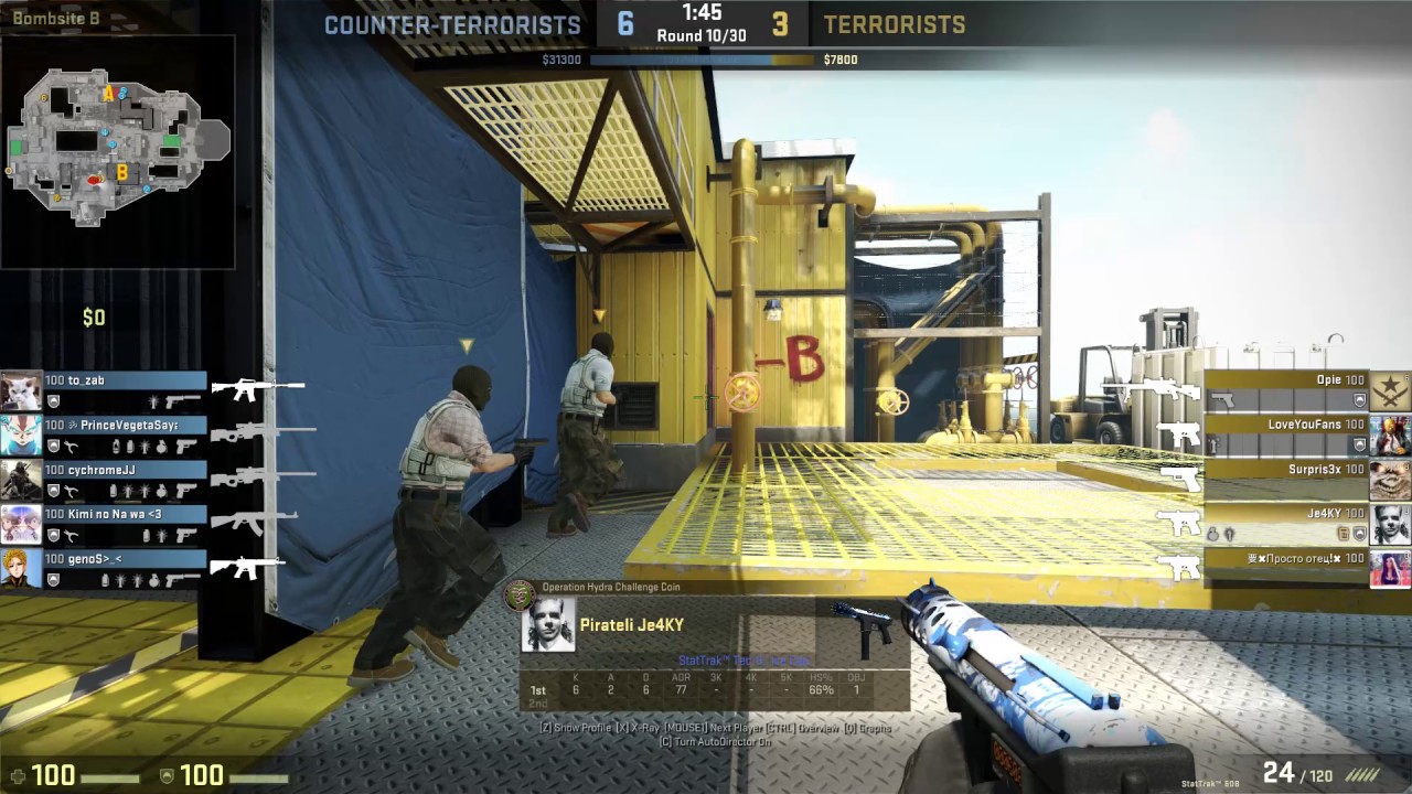 Counter-Strike Global Offensive Ace With Tec 9 Black Gold Operation ...