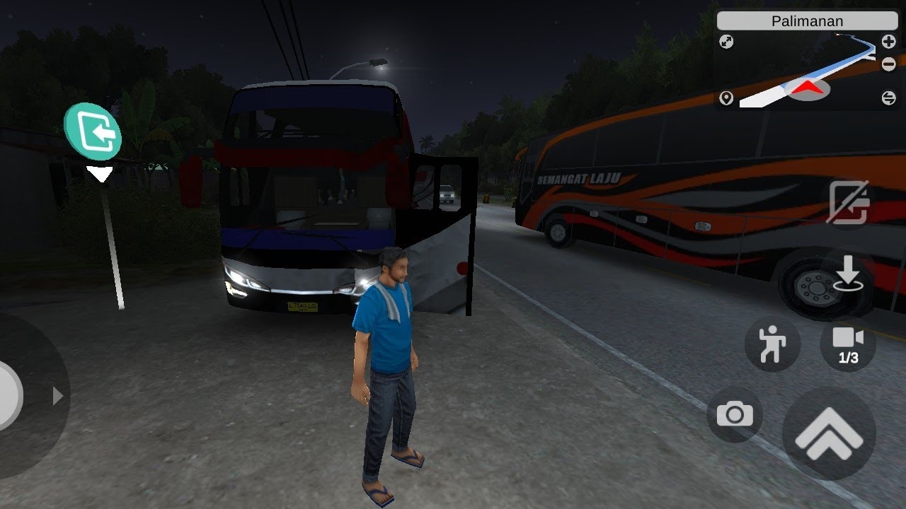 Bus simulator Indonesia No Lights bus mood 😱😱 - YouTube