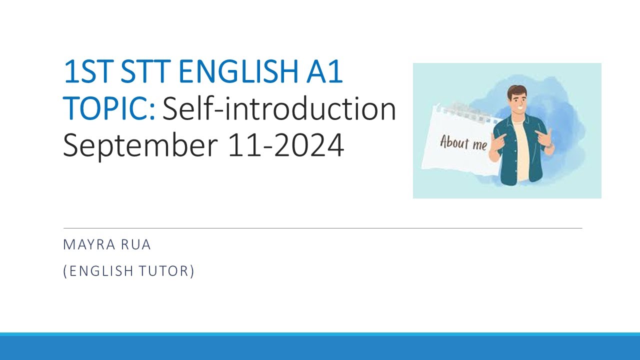 1ST STT TASK 2 ENGLISH A1 Hablar sobre información personal -Grabación de la reunión. - YouTube