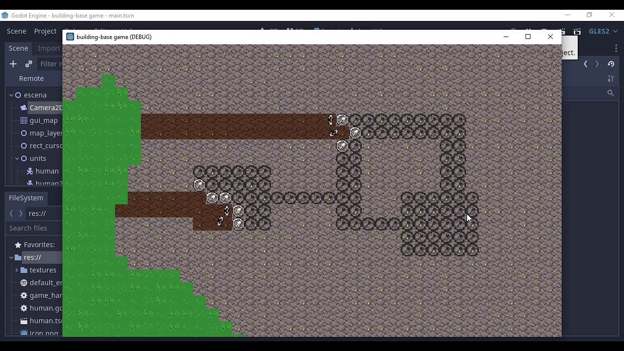 building-base game in Godot dev0 - YouTube