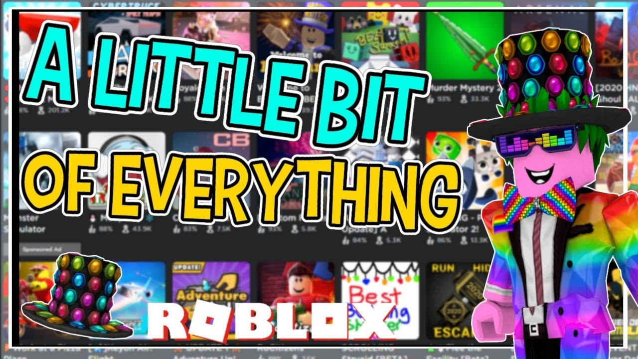 A LITTLE BIT OF EVERYTHING - Roblox Livestream (Playing many games on ...