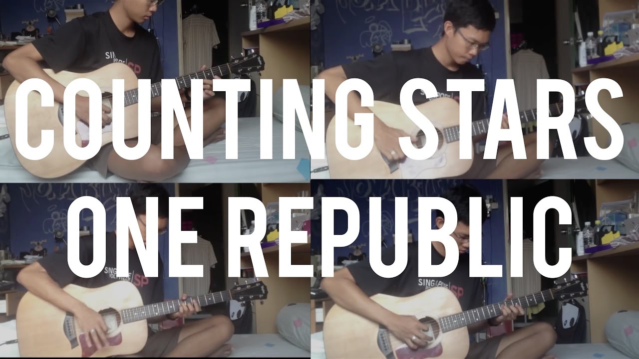 One Republic - COUNTING STARS | on 4 Acoustic Guitars Cover - YouTube