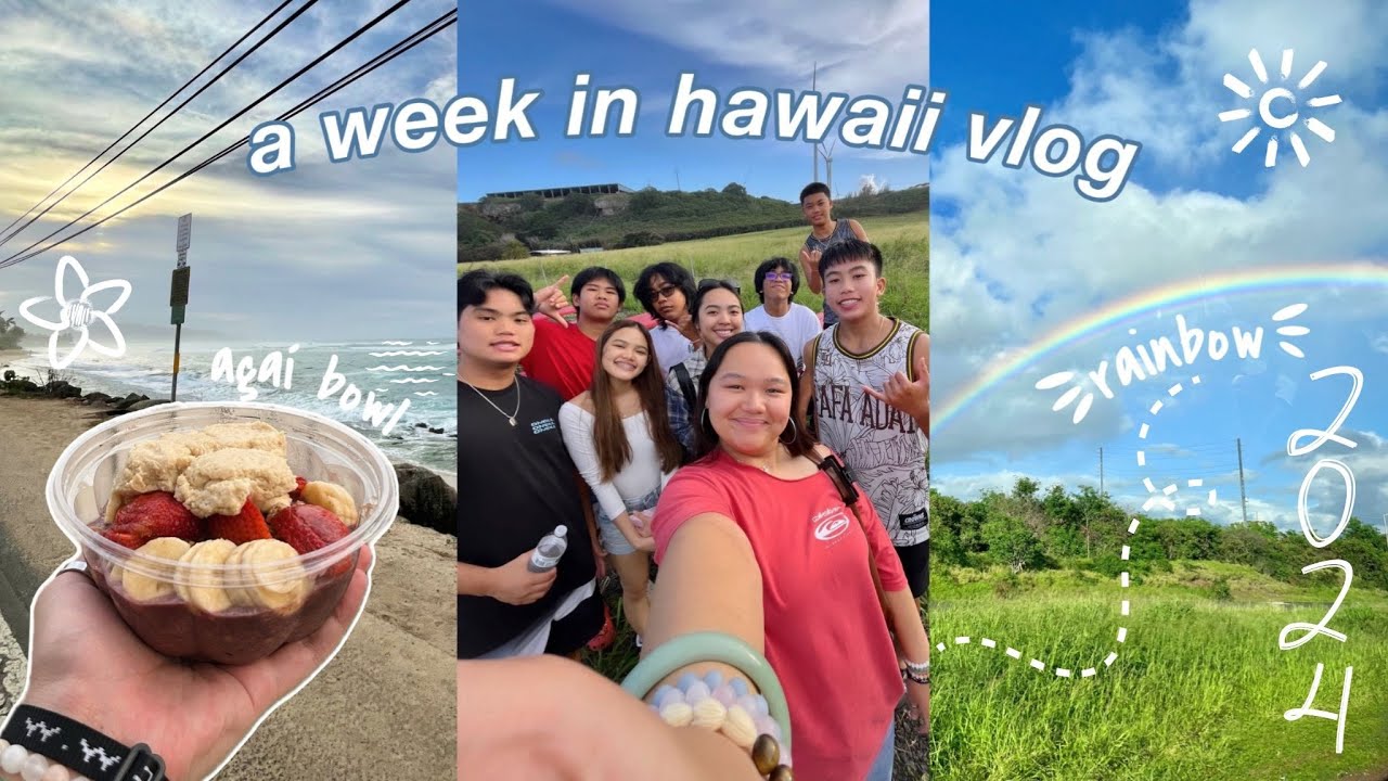 a week in hawaii vlog | going around the island + good eats | oahu ...