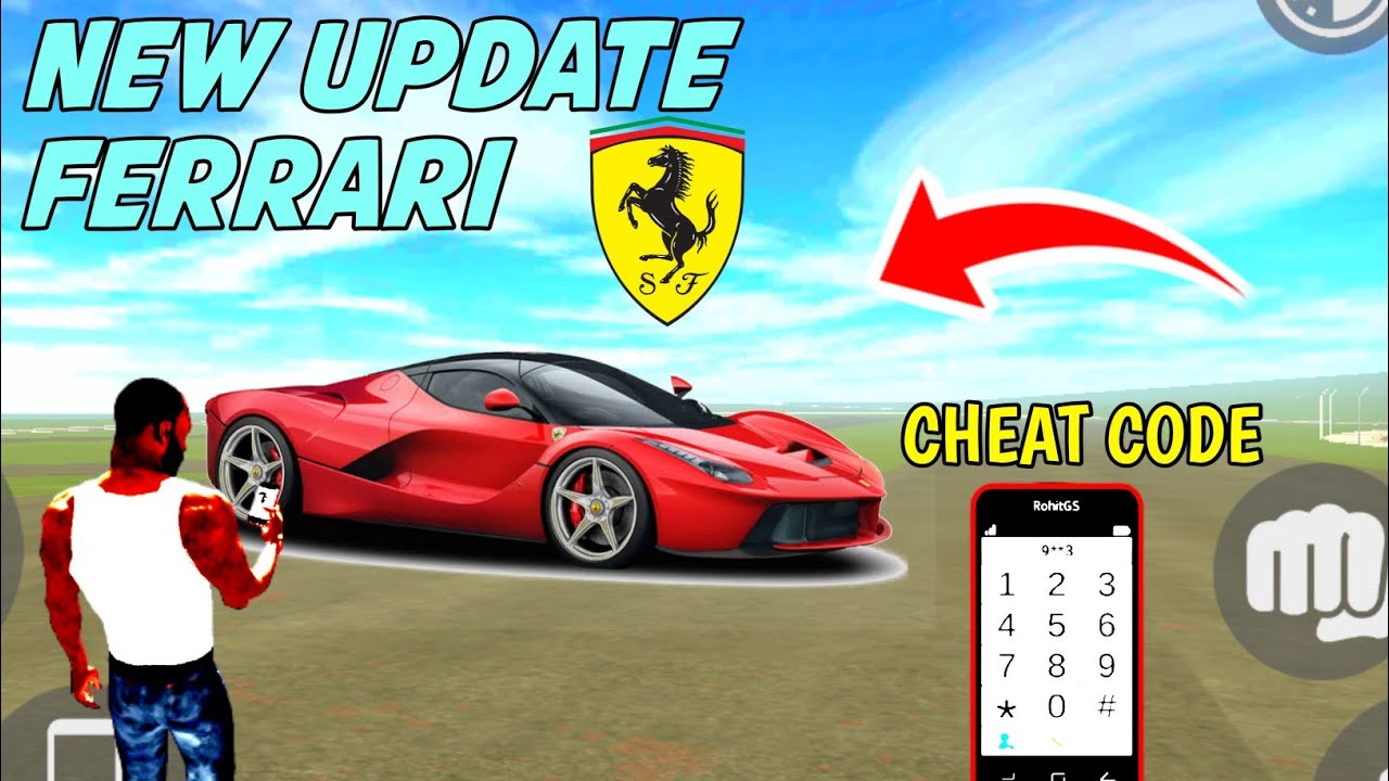 Big Update 🤑 Indian Bike Driving 3D | Ferrari New Update! Cheat Code? - YouTube