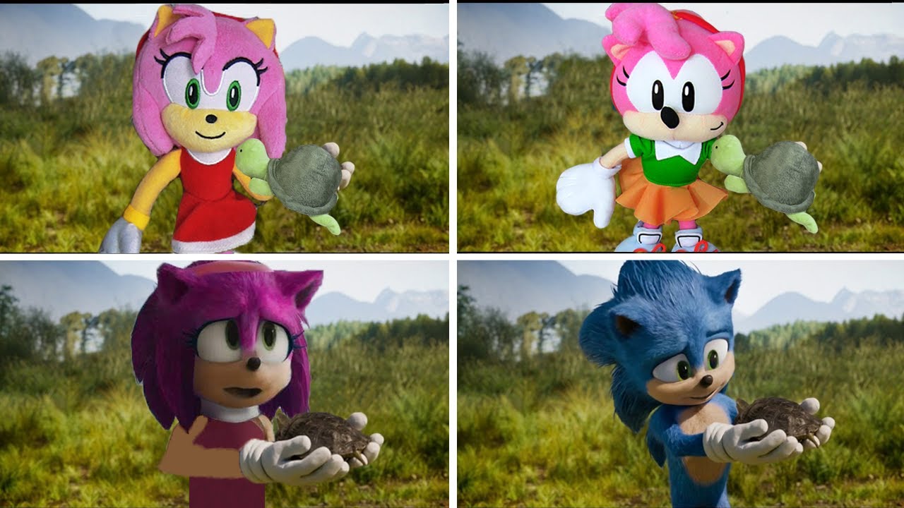 Sonic the Hedgehog But With Amy Turtle clip in Plush - YouTube