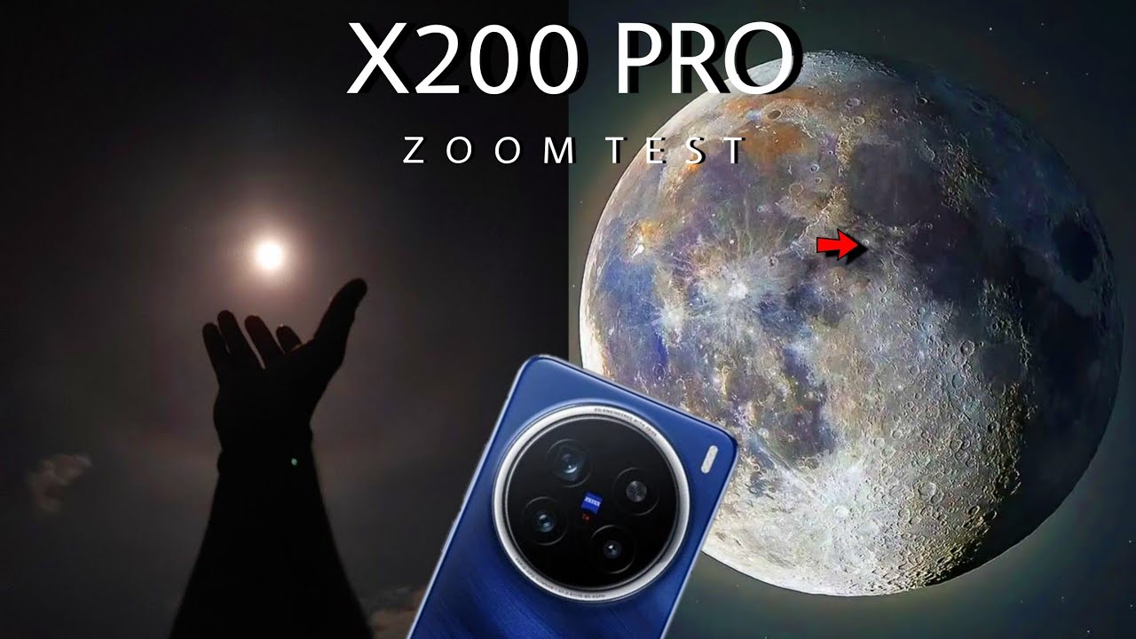The VIVO X200 Pro 100X ZOOM TEST | Full MOON ZOOM TEST - x200 pro - YouTube