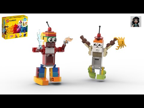ROBOTS Lego classic 11013 ideas How to build easy - YouTube