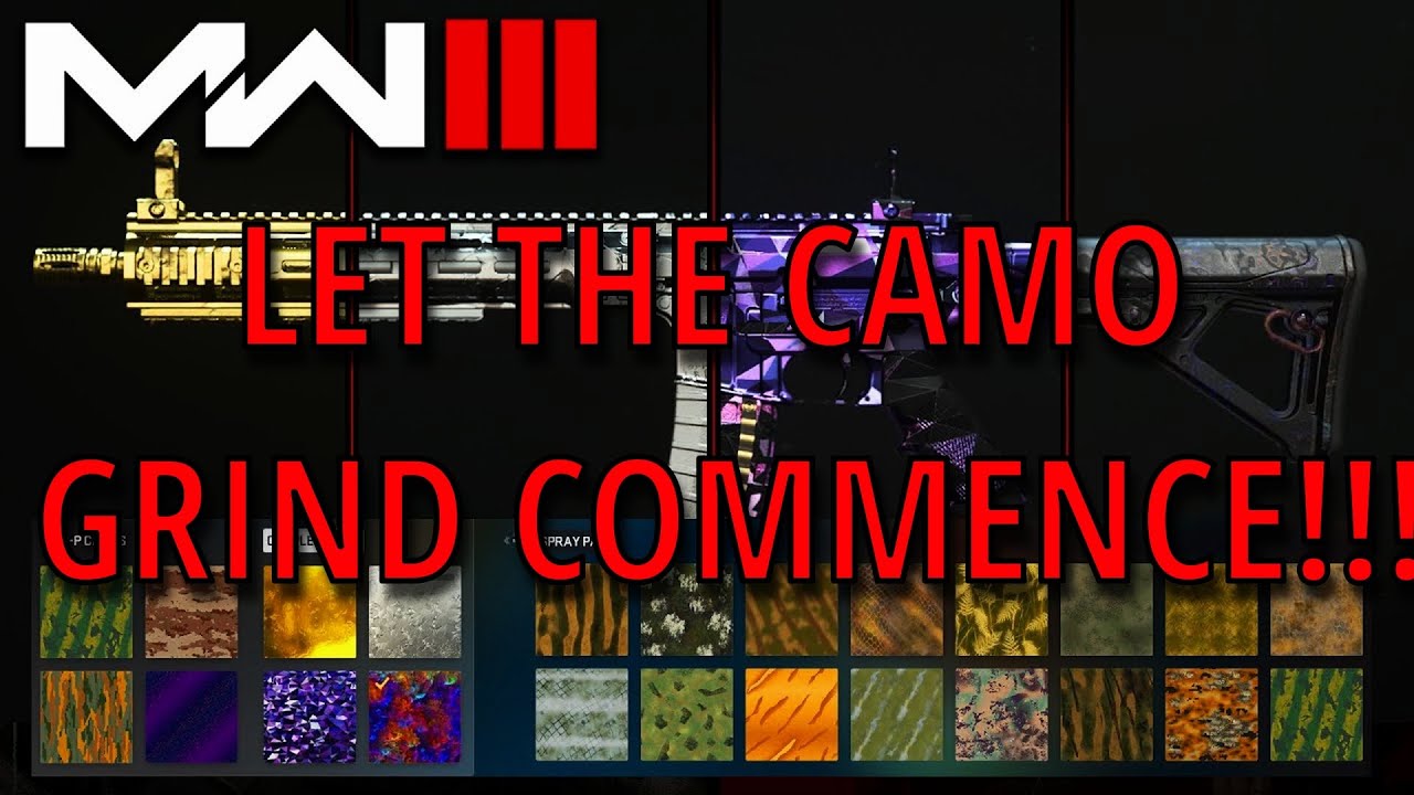 MWZ camo grind continues - YouTube