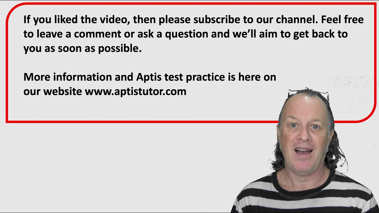 Aptis ESOL Advanced Writing Test 1 with Sample C1 Answers /Advanced ...