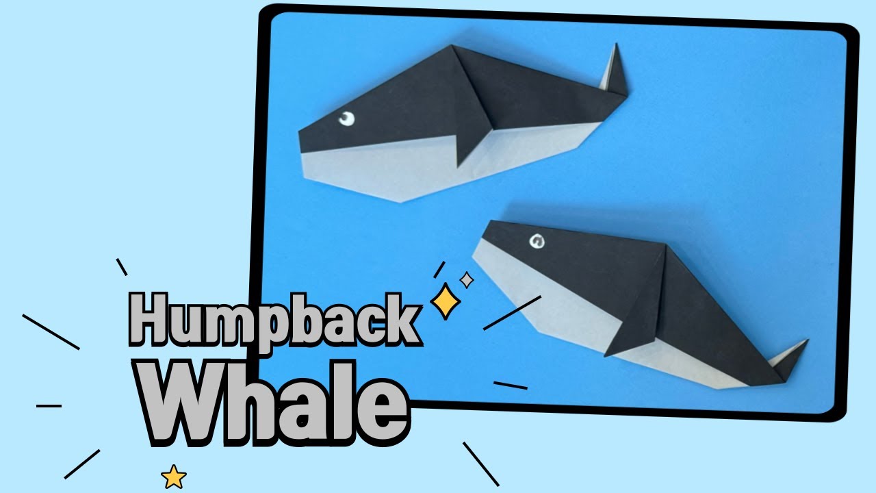 [Origami] Humpback Whale I How to Make a Paper Humpback Whale - YouTube