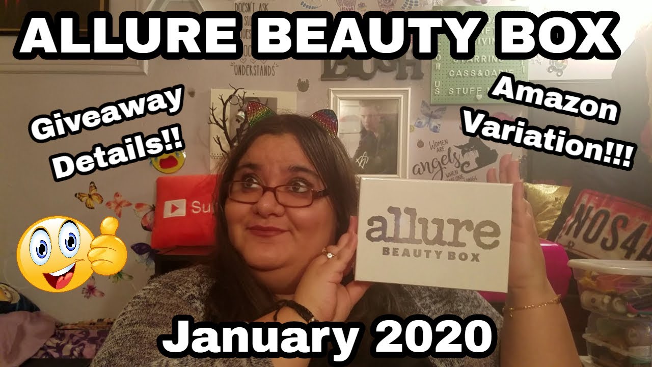 Awesome Allure Beauty Box January 2020 - Amazon Variation!! (Giveaway ...
