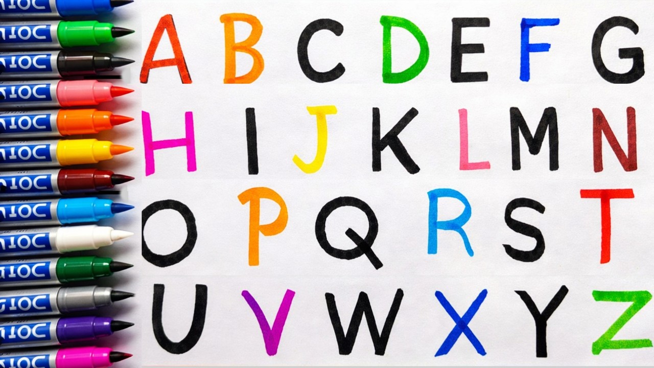ABC for Kids | Alphabet writing for kids| A to Z | Write the alphabet ...