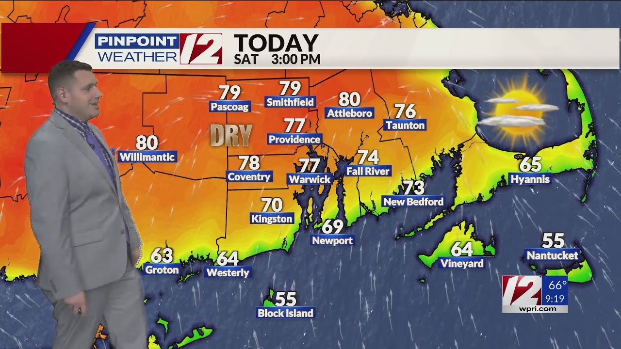 WPRI 12 Weather Forecast 5/25/24: Sunny, Nice Today; Highs in the 70s ...