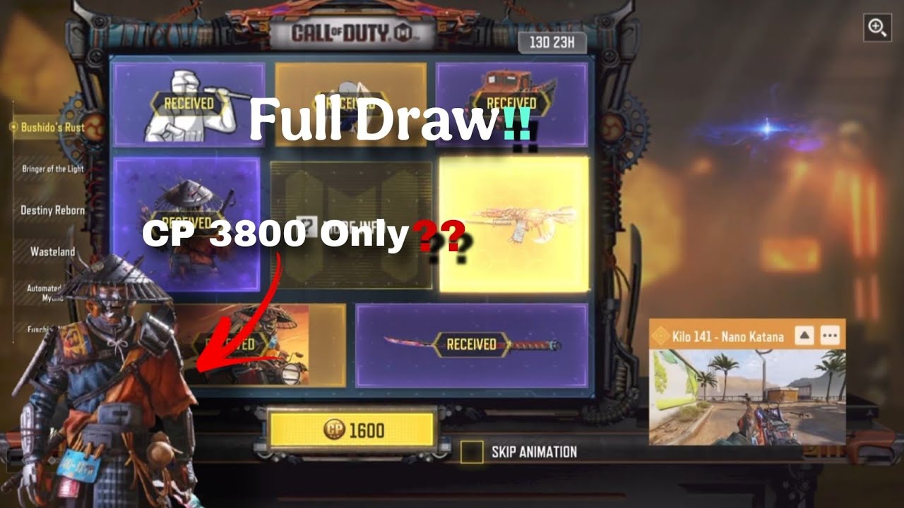 Buying New Legendary Kilo 141 - Nano Katana in CODM | BUSHIDO'S RUST ...