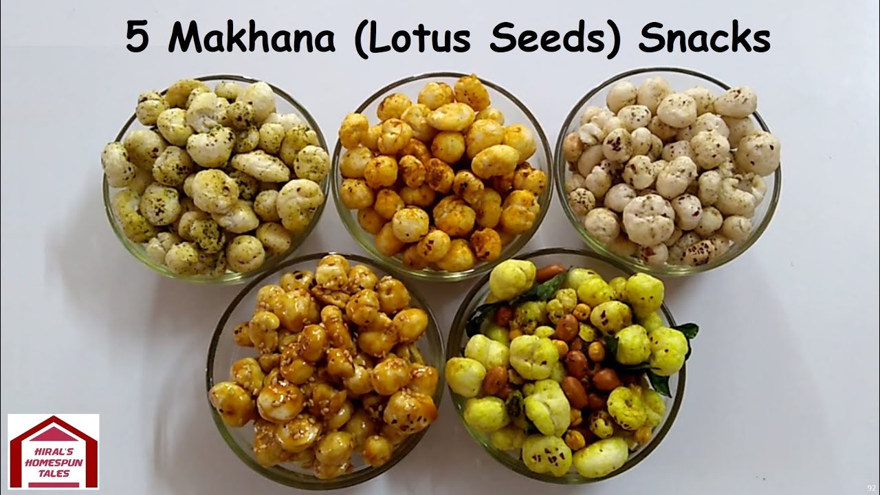 Makhana Snacks Recipe | मखाना रेसिपीज | Phool Makhana/Lotus Seeds/Fox ...