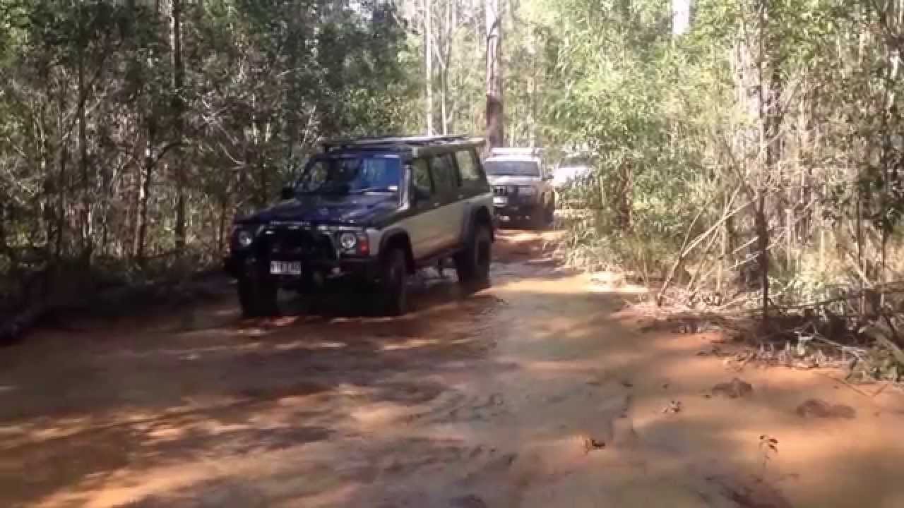 Nissan Patrol GQ 4WD Glass House Mountains Deep Mud - YouTube