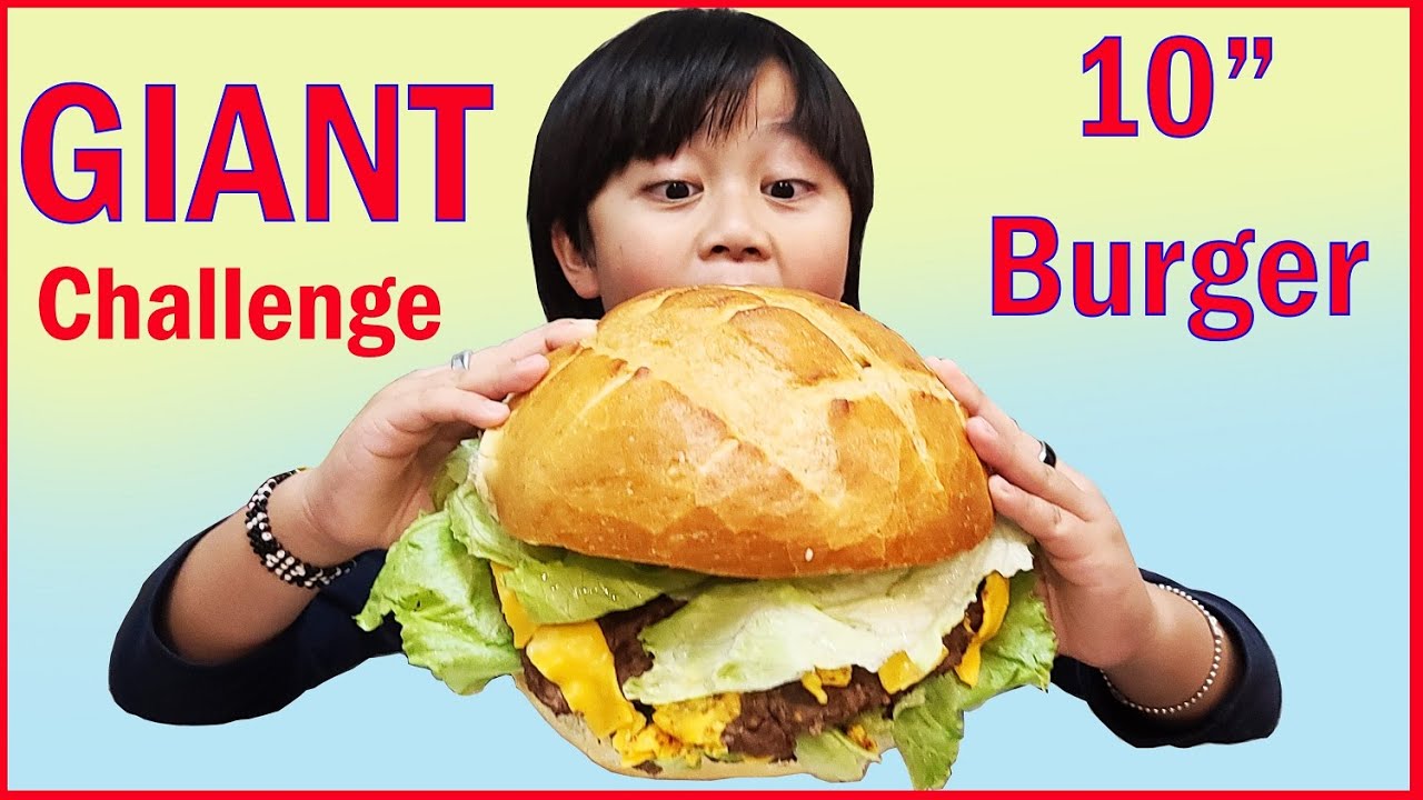 UNBELIEVABLE 7 Year Old Finished the Giant Burger in Just 5 Minutes ...