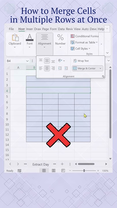 How to Merge Cells in Multiple Rows at Once - YouTube