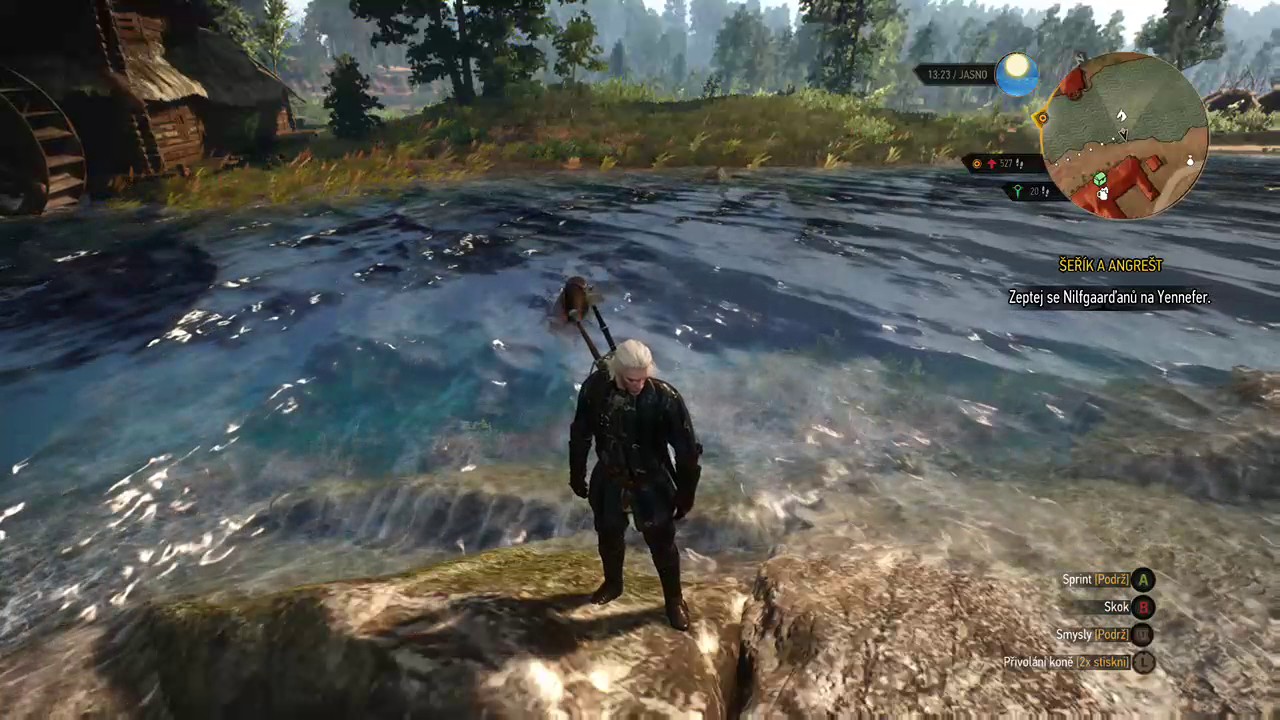 The Witcher 3: Wild Hunt: Roach can swim under water! - YouTube